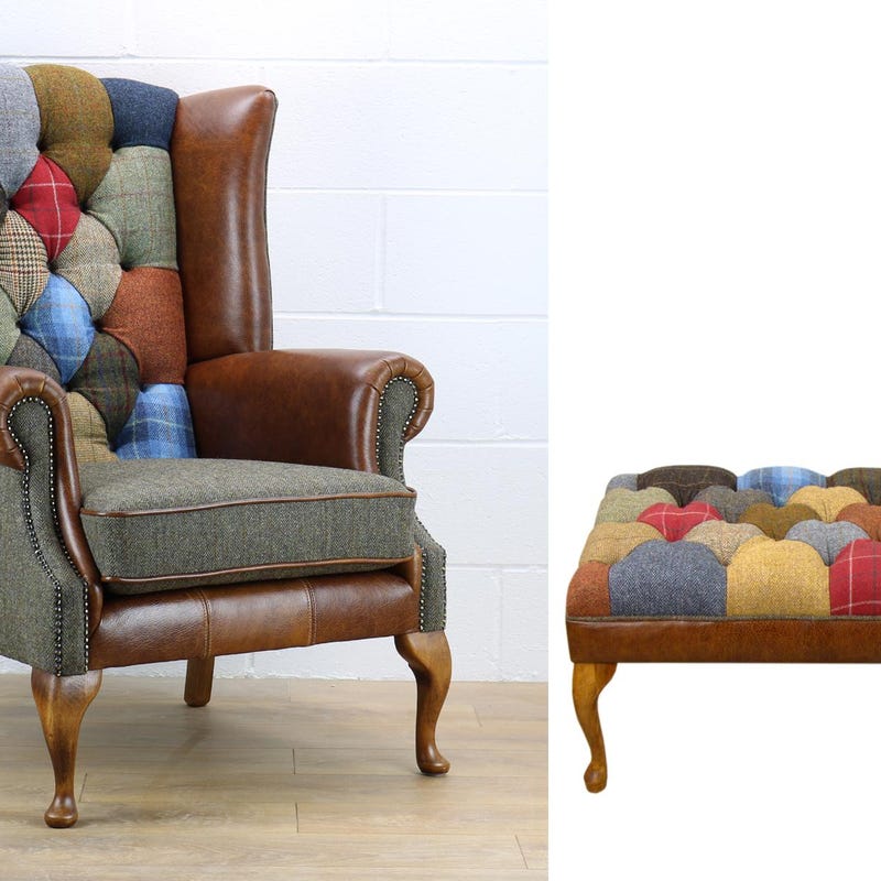 Tweed Patchwork - Etsy UK