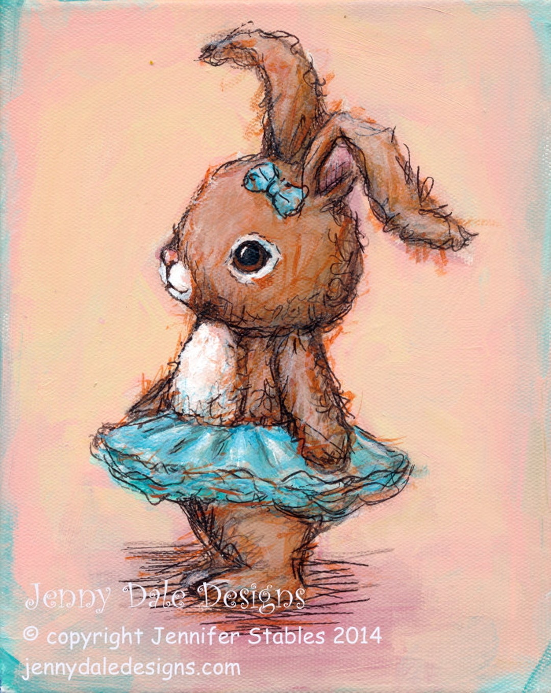Ballet Bunny: Art Print With Poetry - Etsy