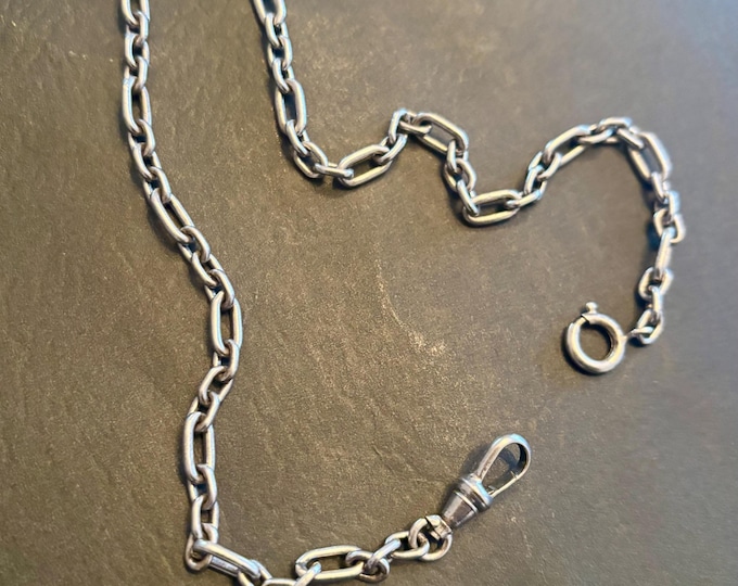 Vintage Sterling Rolo Watch Chain With Dog Clip Clasp - Etsy