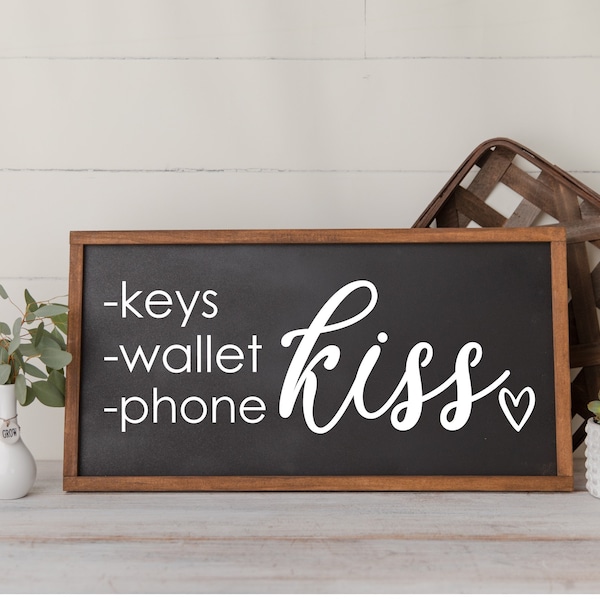 Keys Phone Wallet Sign - Etsy