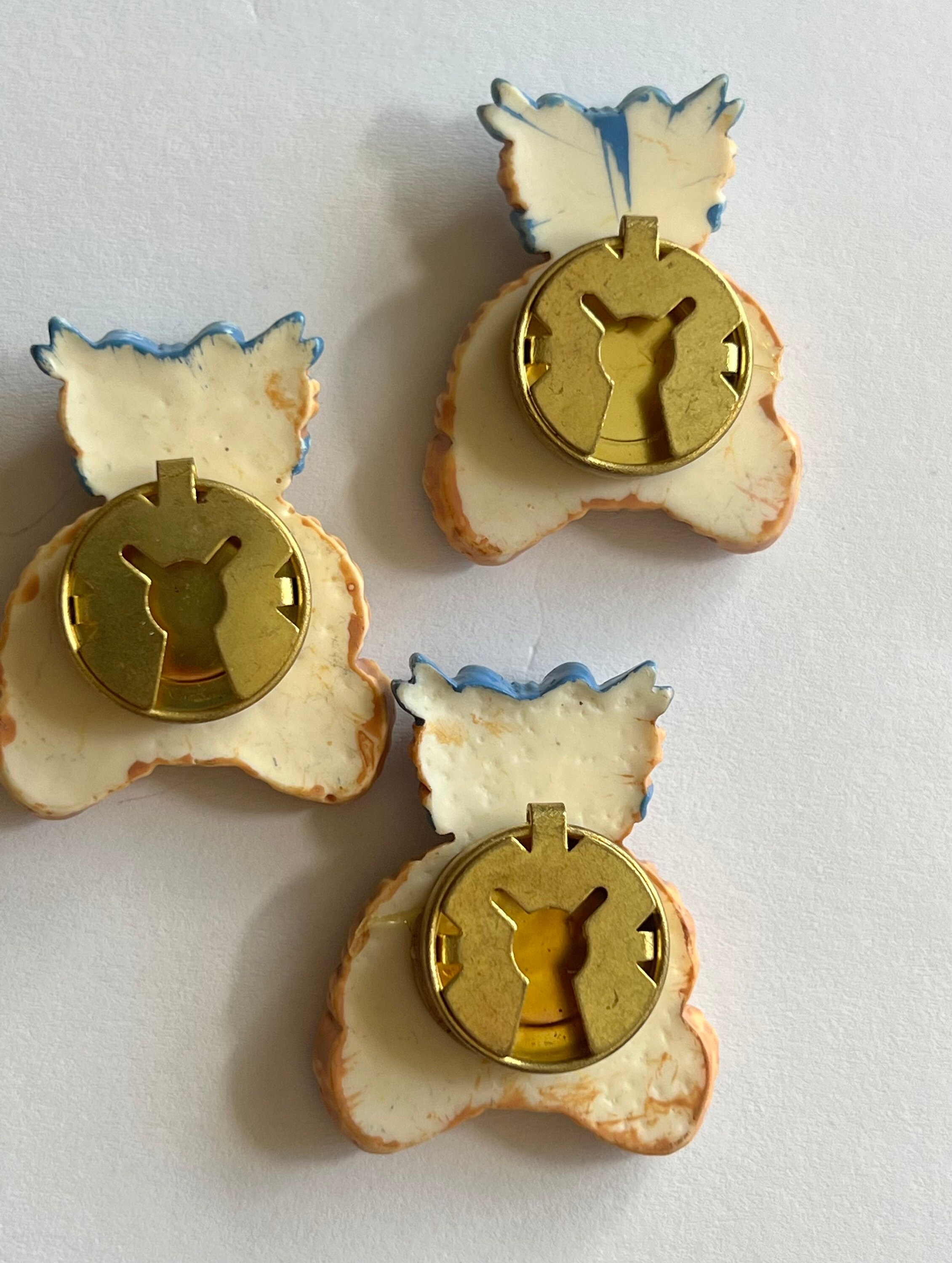 Button Covers, Vintage, Teddy Bear Button Covers, Plastic Button Covers ...