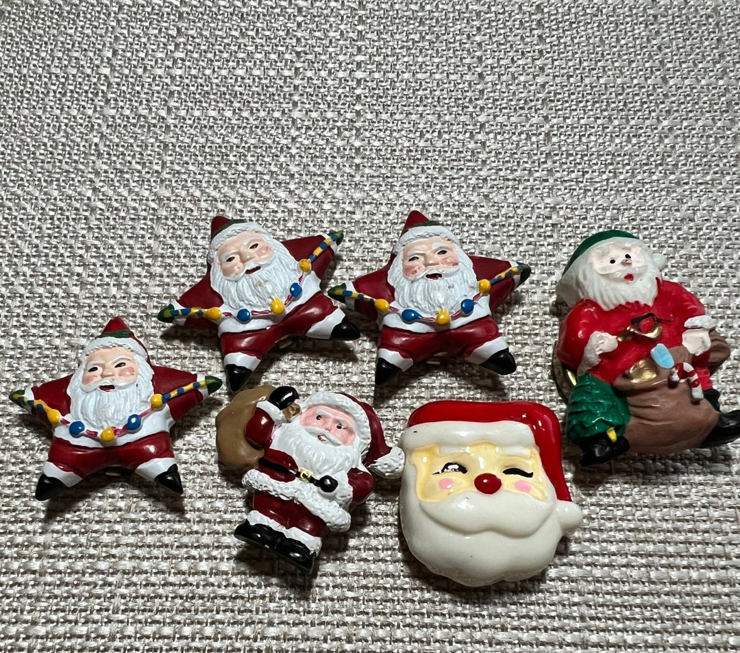 Button Covers Vintage Plastic Christmas Set of Six - Etsy