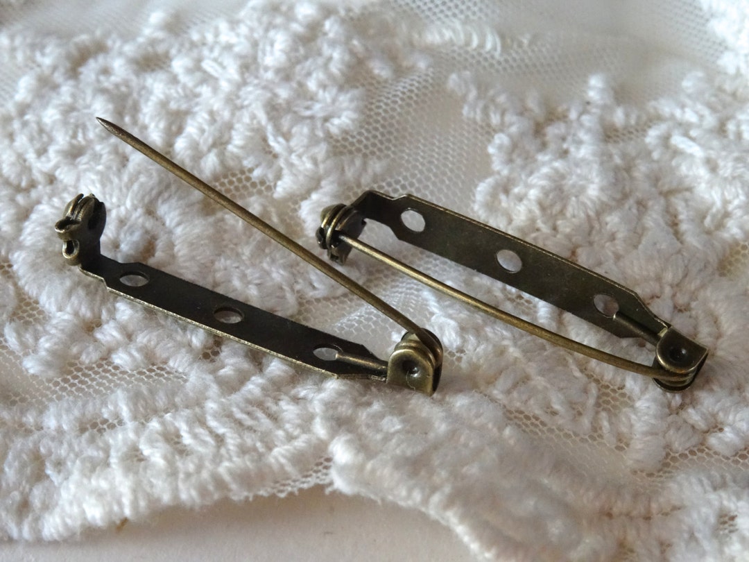 5- Brooch Pin Setting Diy Accessories Broach Pin Back Findings ...