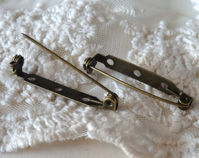 5 Brooch Pin Setting Diy Accessories Broach Pin Back Findings ...