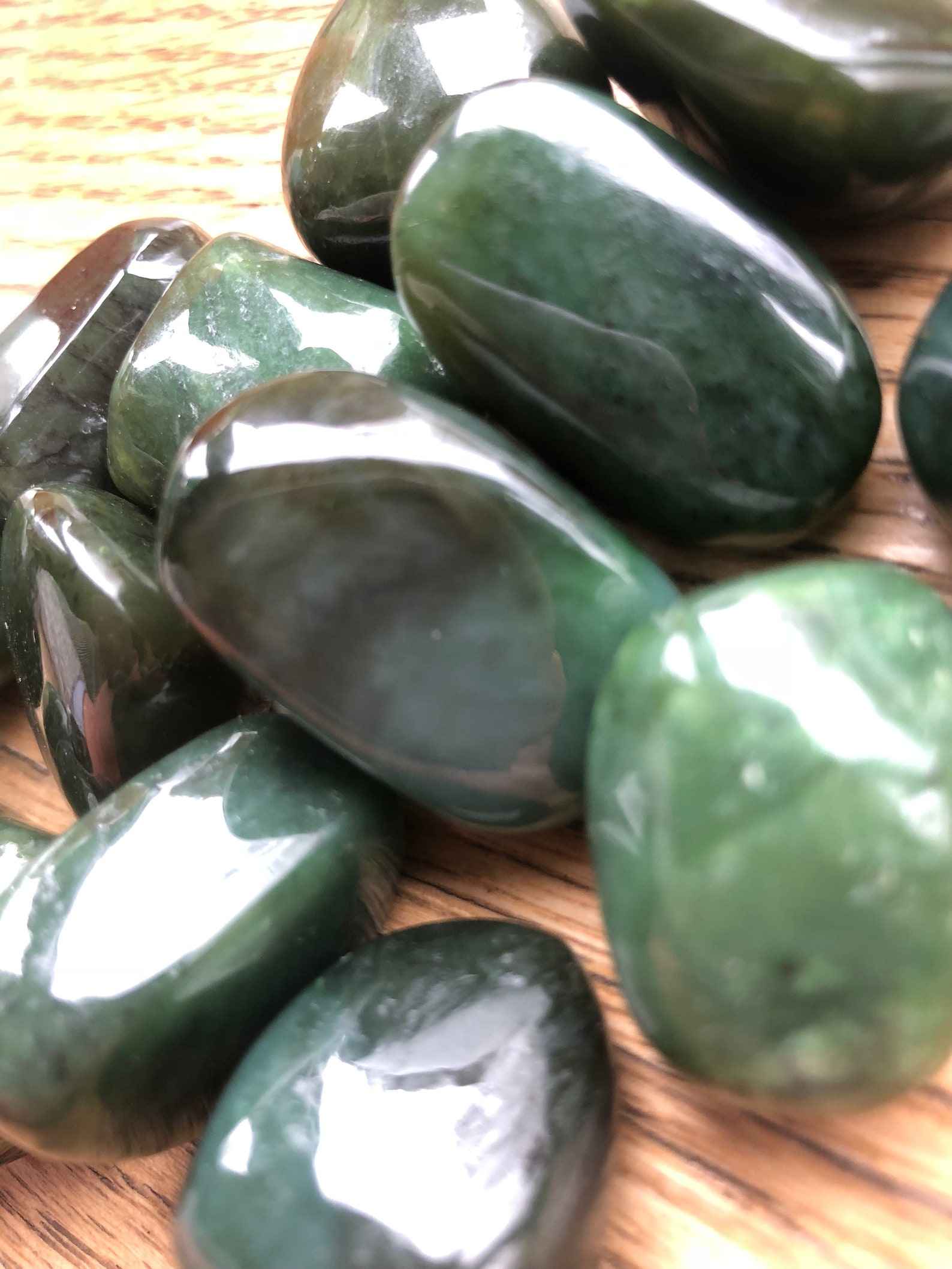 Canadian Jade, Tumbled Piece - Blessed - Etsy