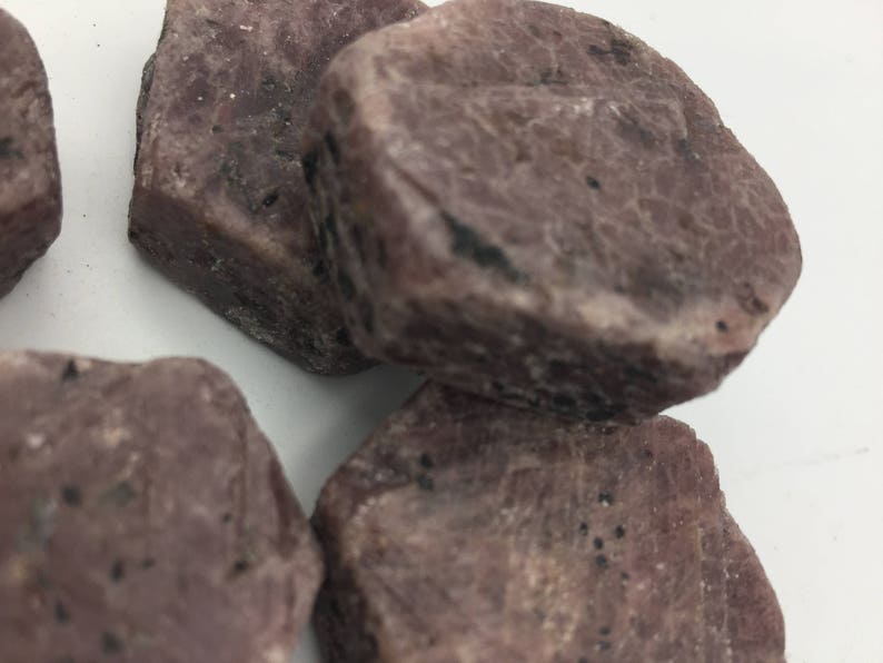 Ruby, Raw Gemstone with Specks of Black Tourmaline (Large) - Béni ...