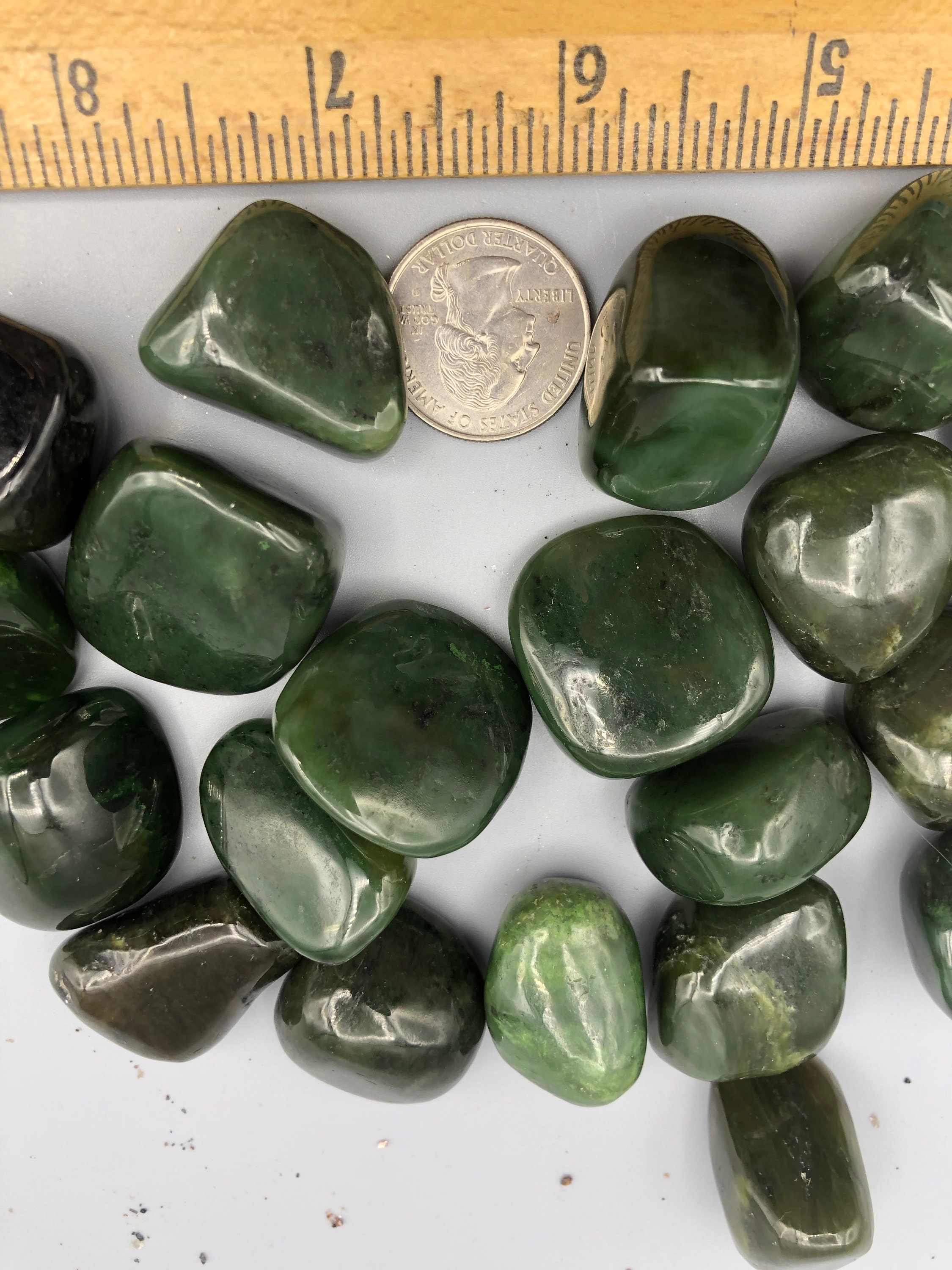 Canadian Jade, Tumbled Piece - Blessed - Etsy