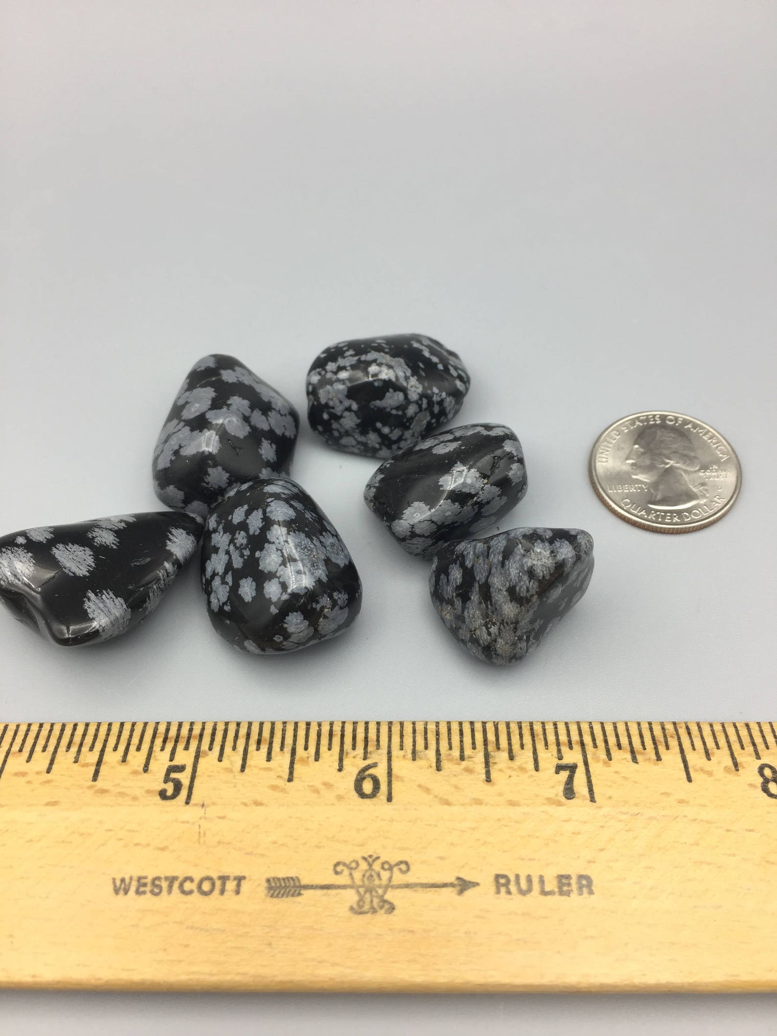 Snowflake Obsidian, Tumbled - Blessed - Etsy