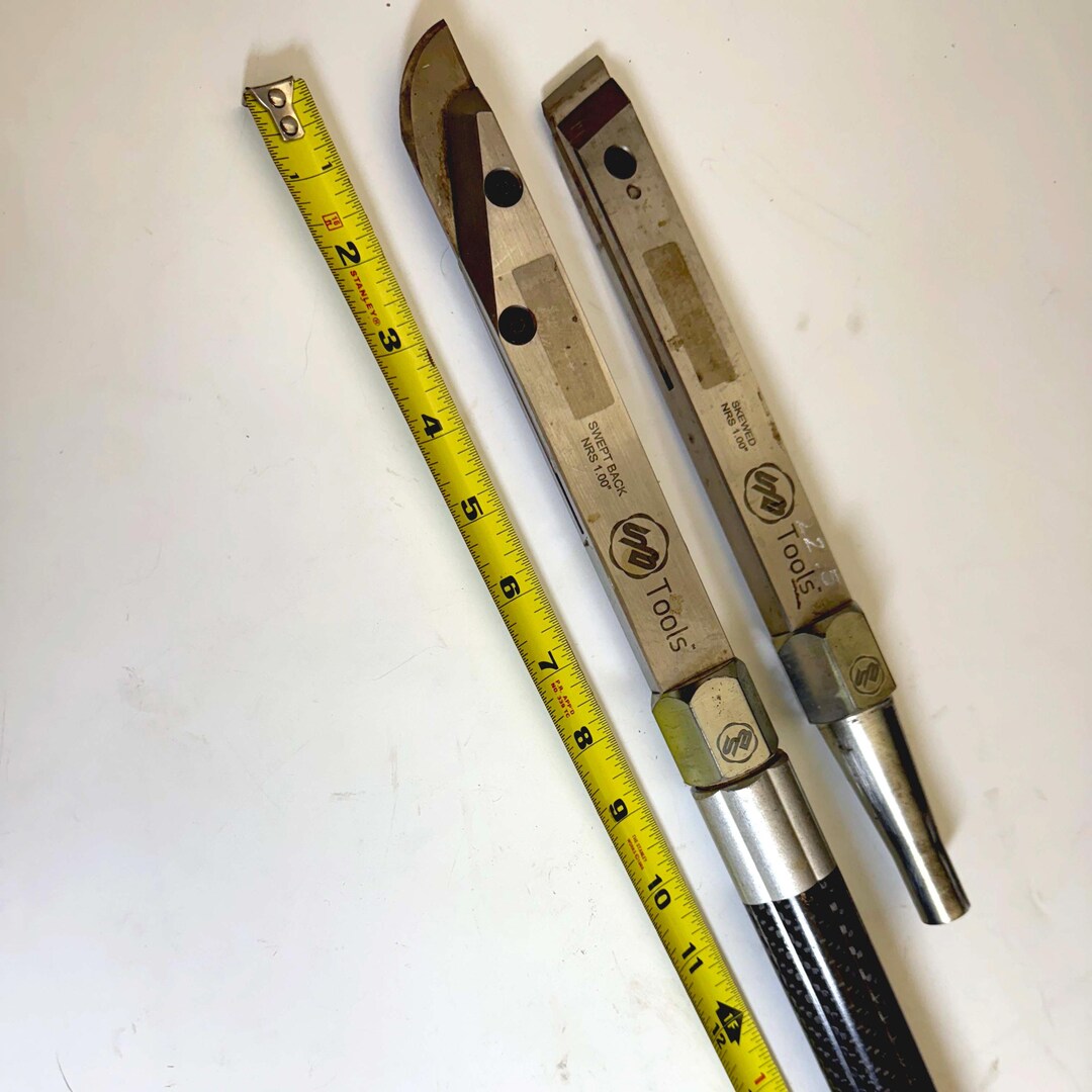 Stuart Batty Negative Rake Skew and Angled Skew Chisel With 16" Handle ...