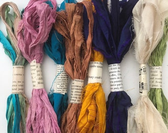 Sari silk ribbon | Etsy