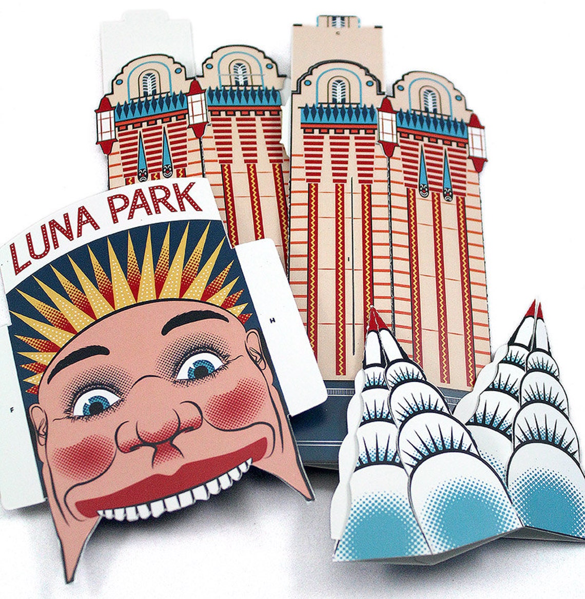 Luna Park Face Paper Model | Etsy
