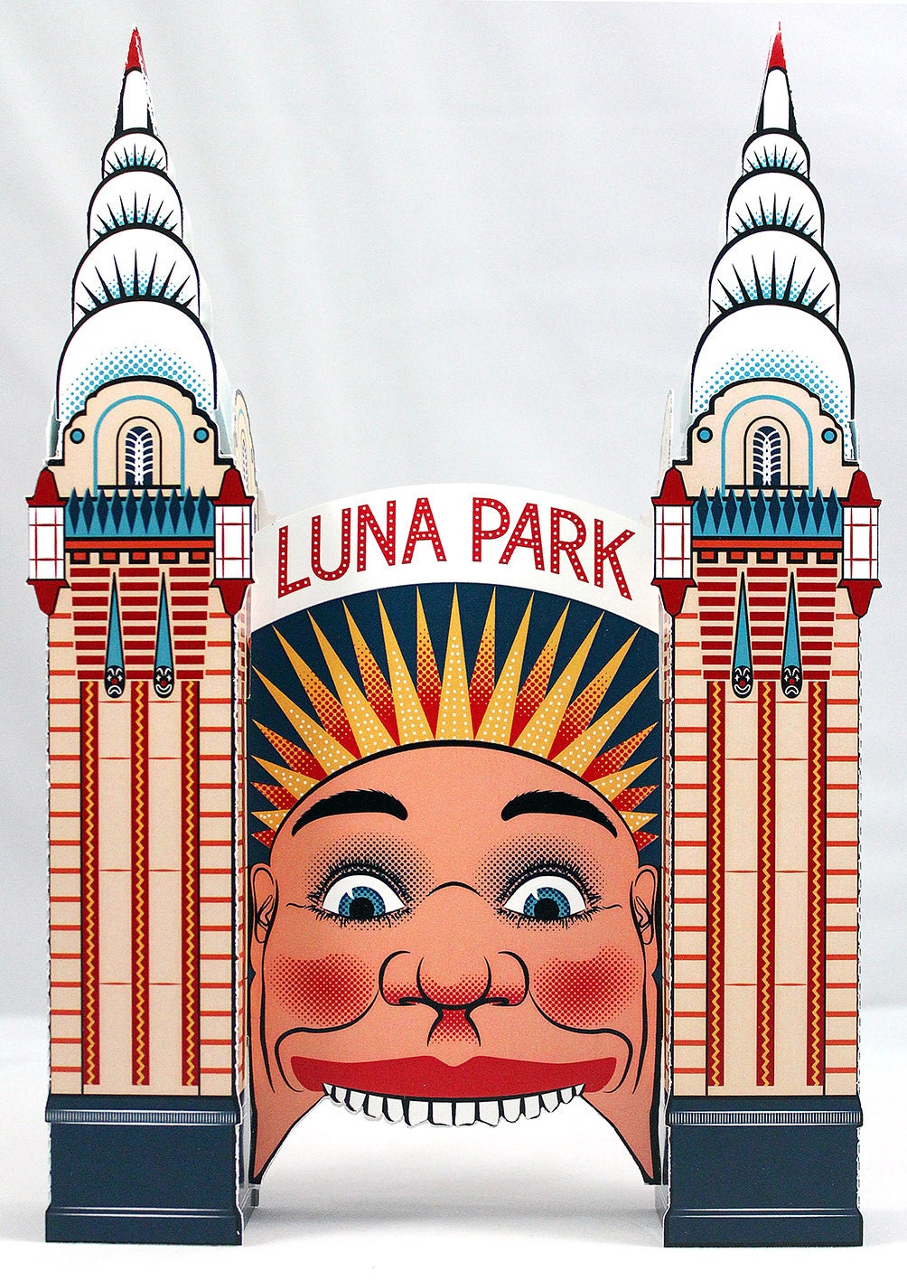 Luna Park Face Paper Model | Etsy