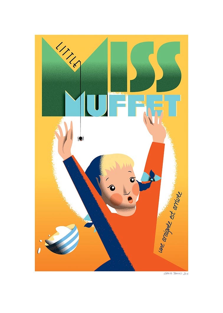 Little Miss Muffet Poster FREE SHIPPING | Etsy