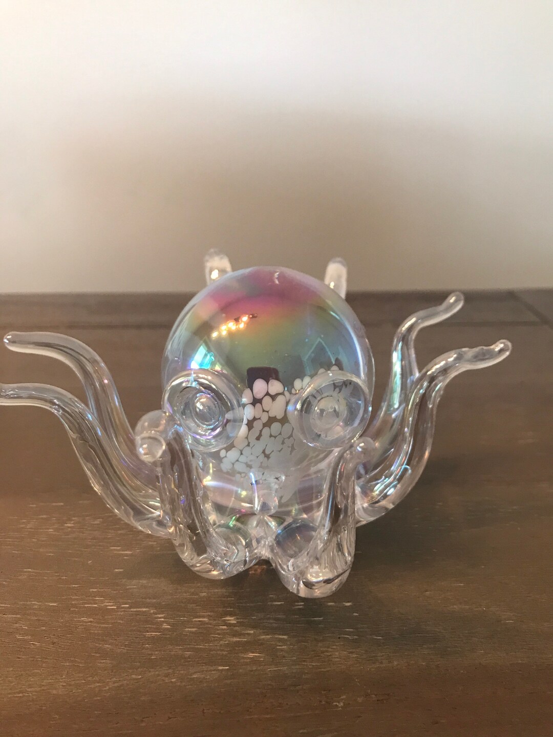Blown Art Glass Octopus Paperweight - Etsy