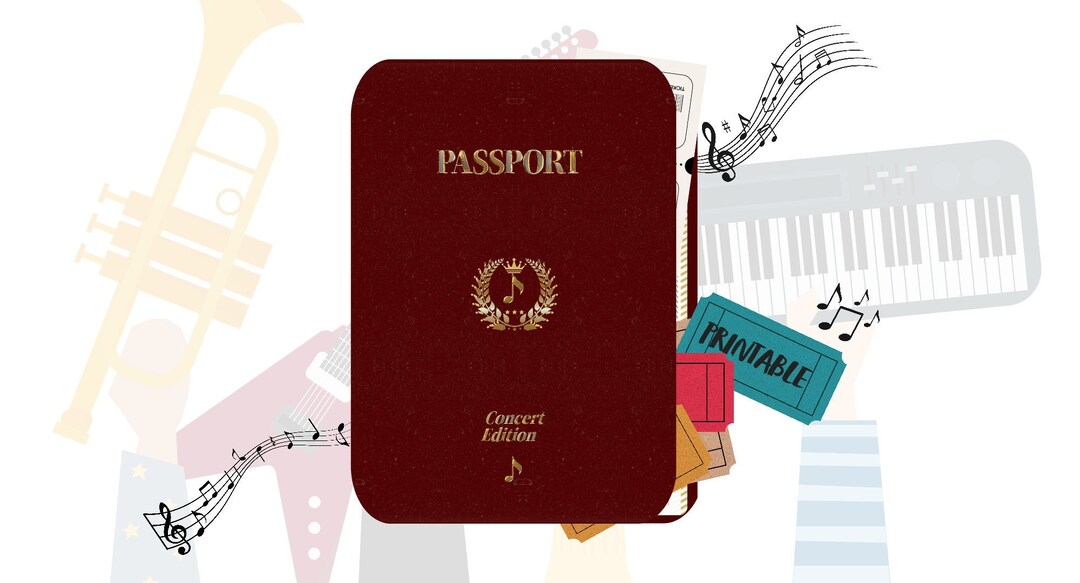 The Concert Passport Concert Tracker Concert Diary - Etsy