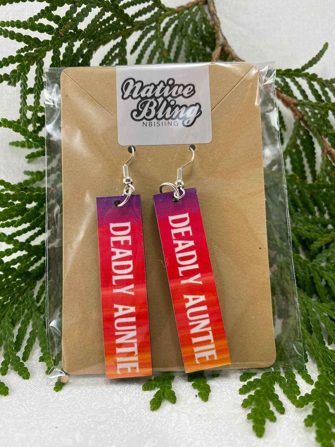 Deadly Auntie Earrings First Nations Native Bling - Etsy