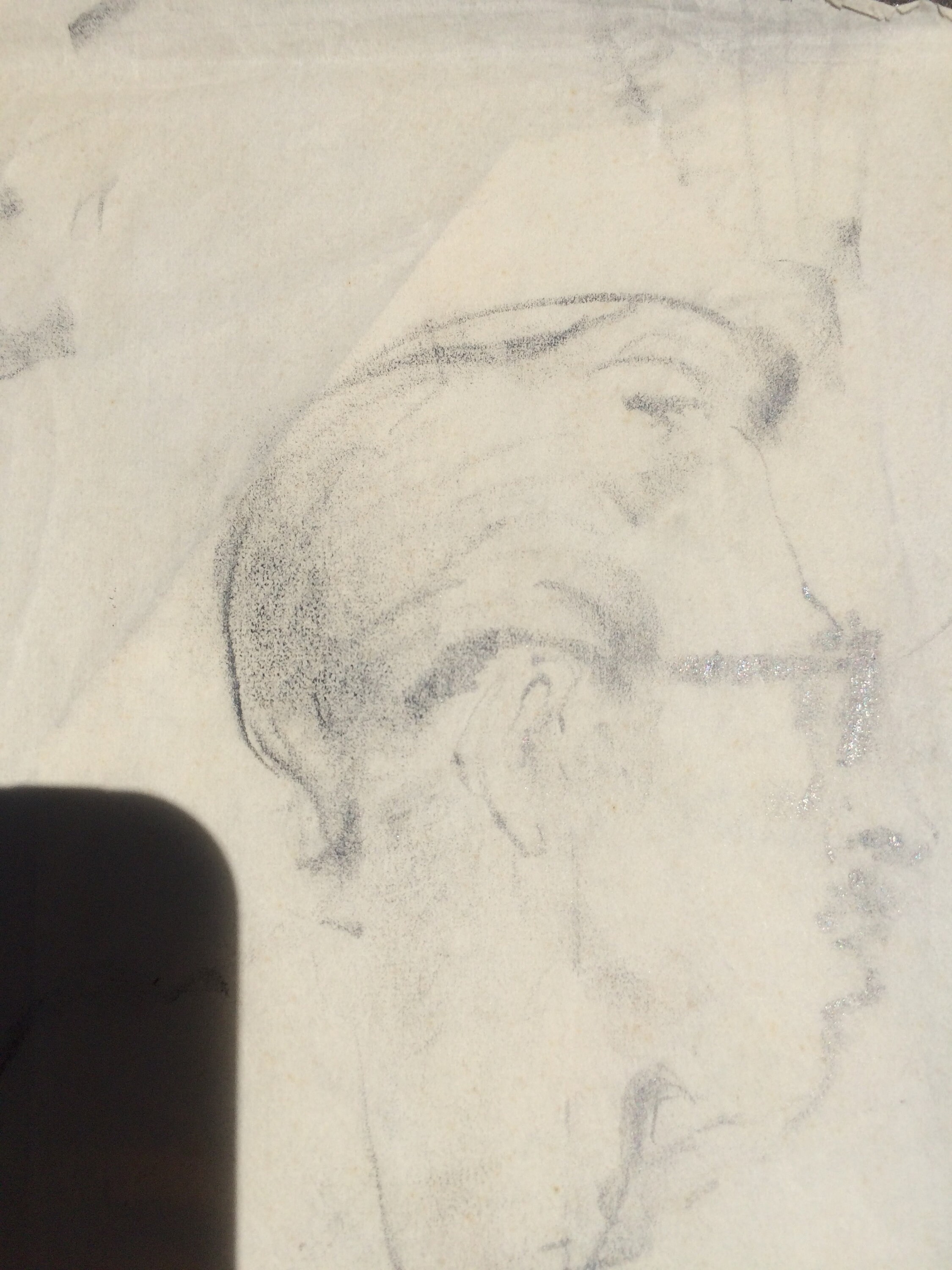 The Professor, Original Pencil Sketch on Delicate Paper From 1950. by D ...