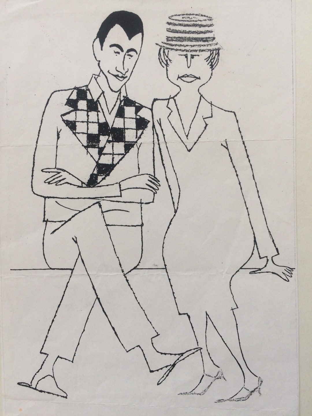 The New Couple, Pen and Ink - NEW - a Print. Original is Not for Sale ...