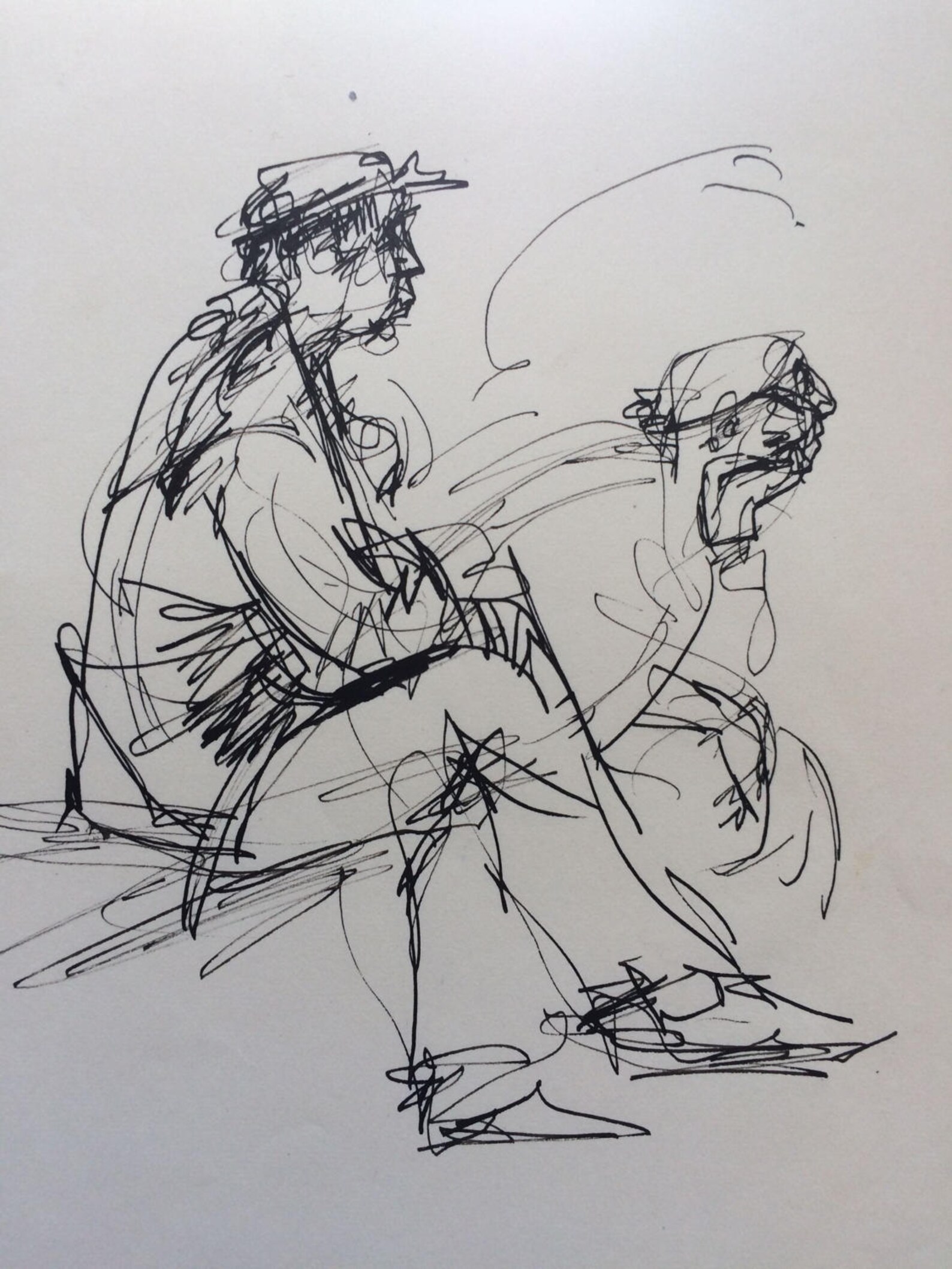 The Two Codgers Ink Drawing Gorgeous Lines. Copy on | Etsy