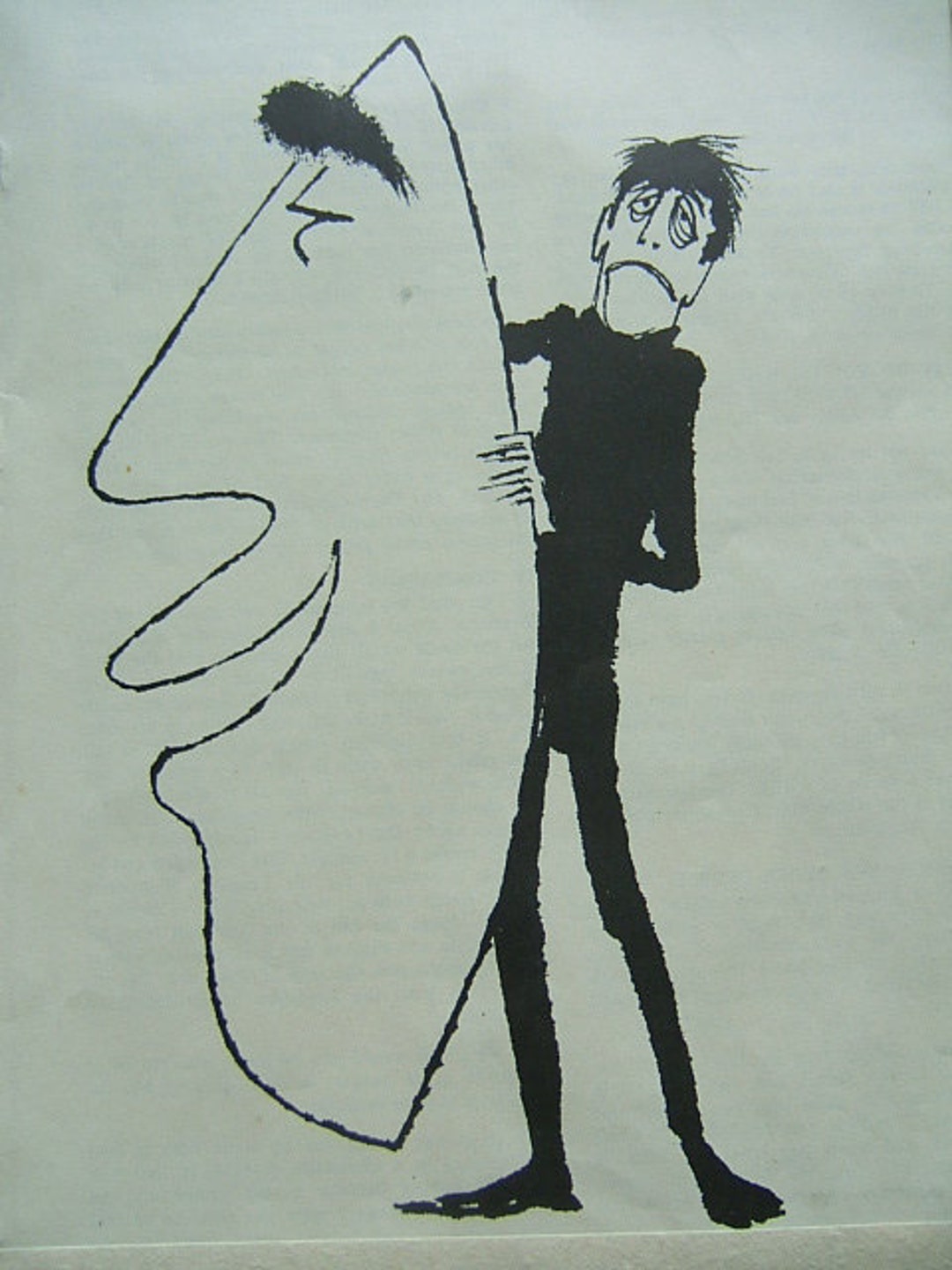 Perry Mason Copy of "false Face" - Drawing by Dorothy Messenger, 1960's ...