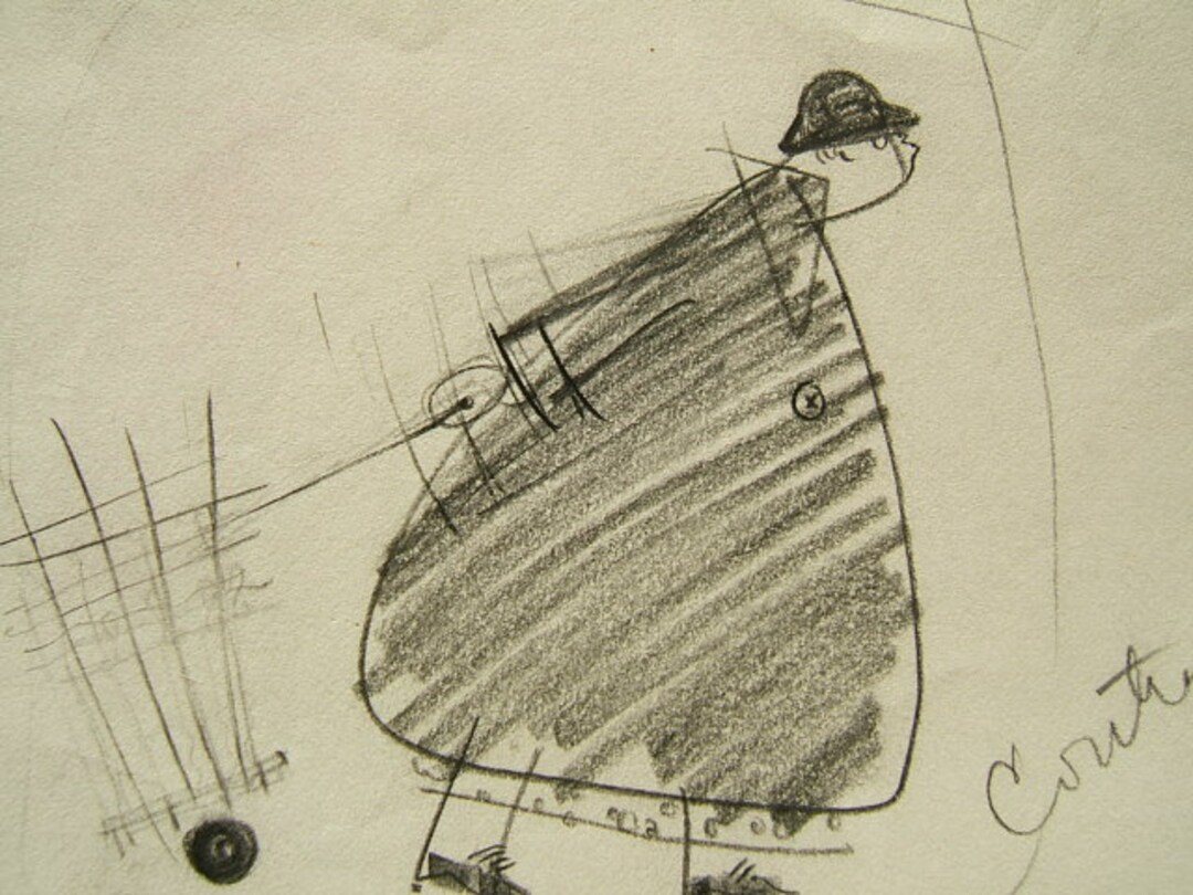 Contrary Man (or Contract Man), ORIGINAL Pencil Sketch by D. Messenger ...