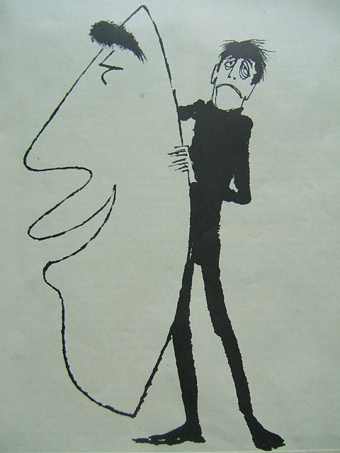 Perry Mason Copy of false Face Drawing by - Etsy