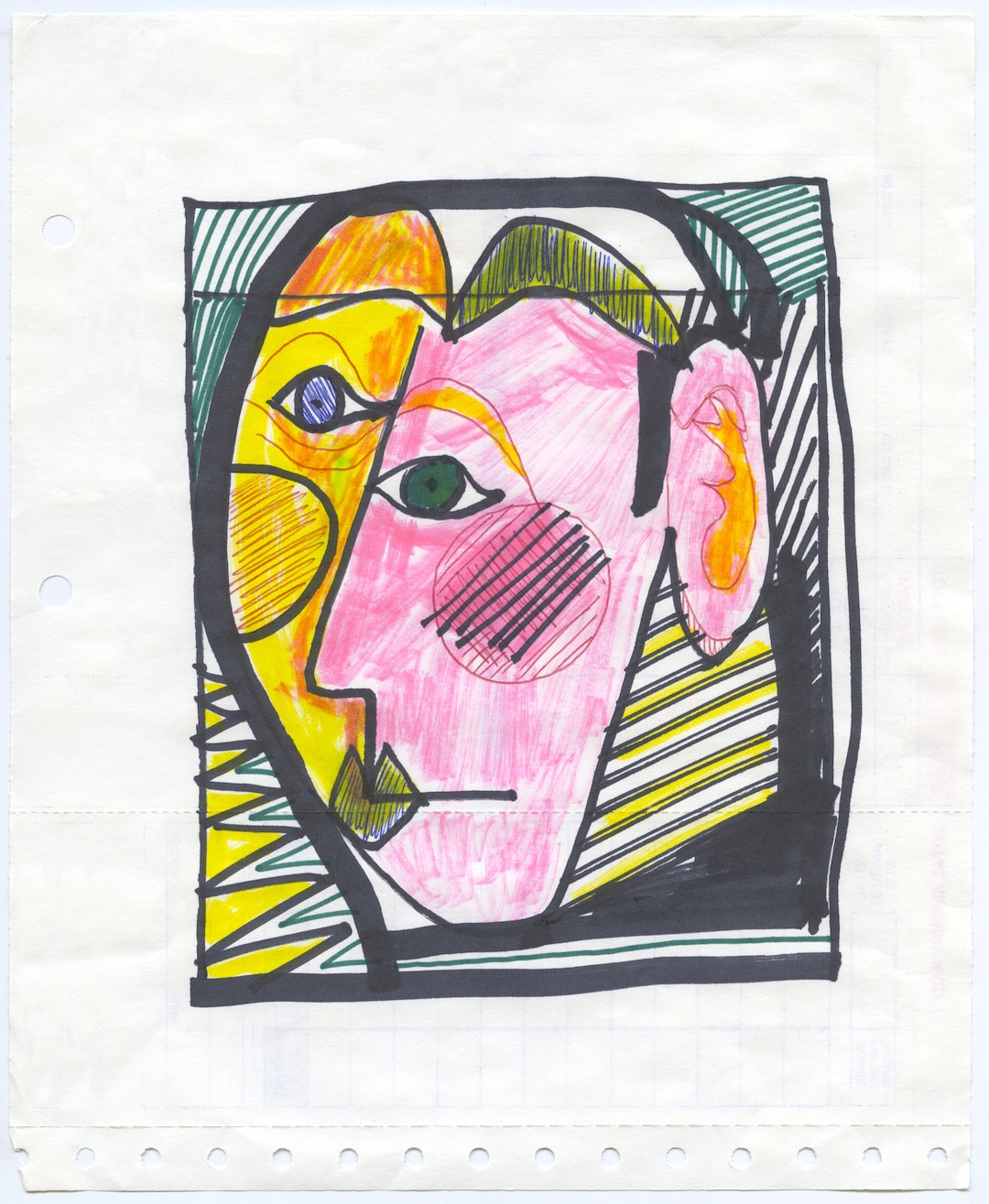 Pablo's Error - on This Image. Picasso Like Face, Sort Of. Who Knows ...