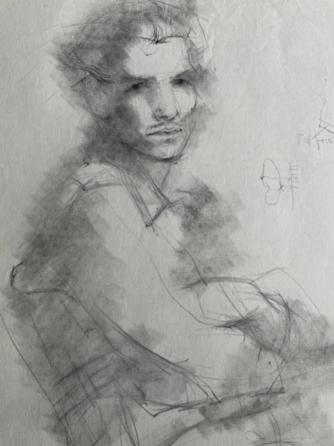 Sketch of a Gent, 1950's, Pencil Sketch, the Original, Inquire About ...