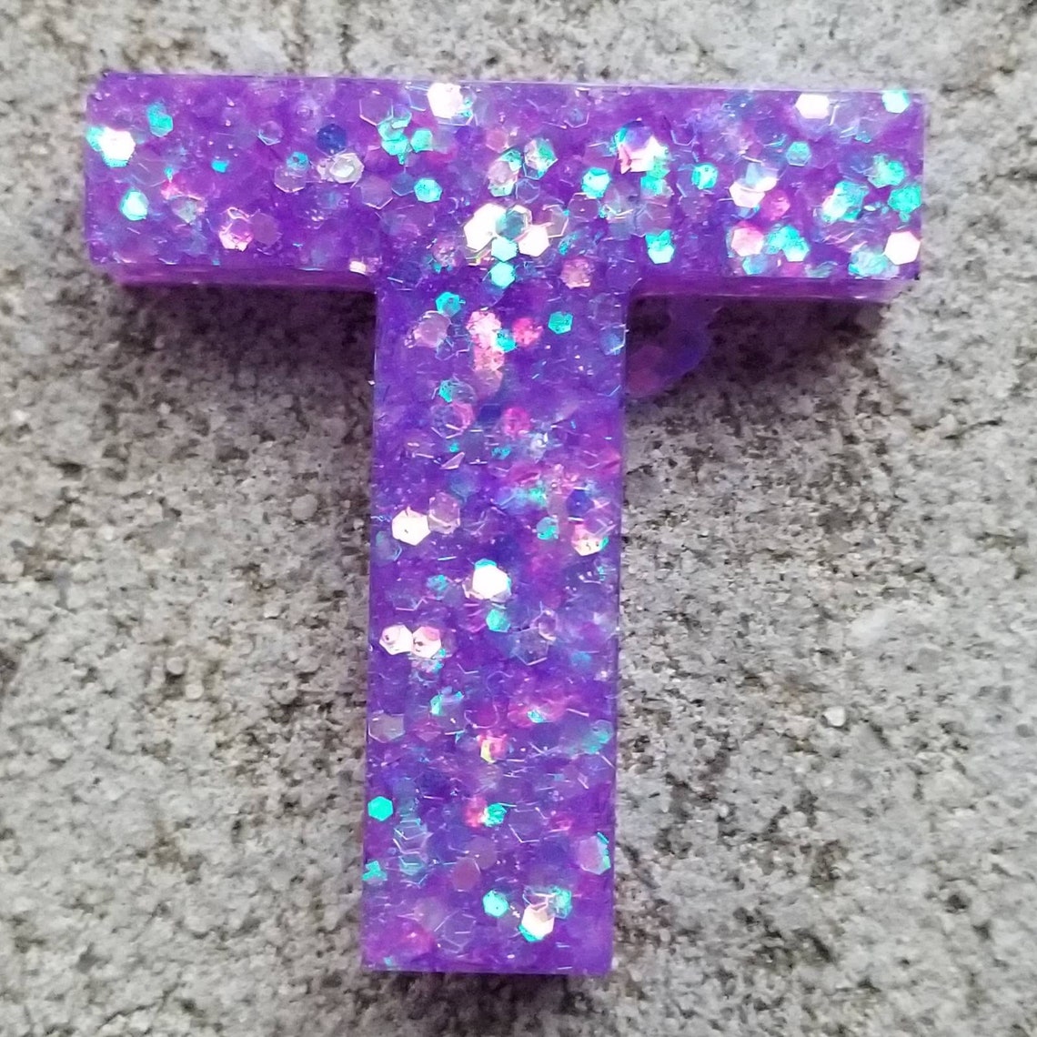 Letter T Initial Keychain Acrylic Keychain Custom Keychain | Etsy