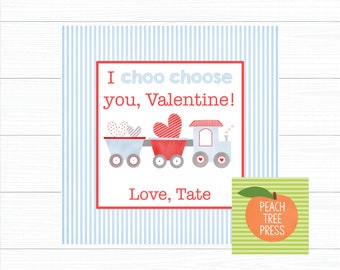 Train Valentine Card | Etsy