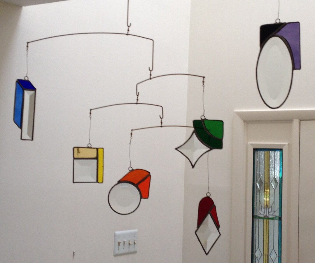 Stained Glass Mobile - Rainbow Design - Etsy