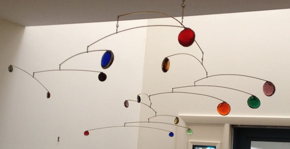 Modern Stained Glass Gem Mobile | Etsy