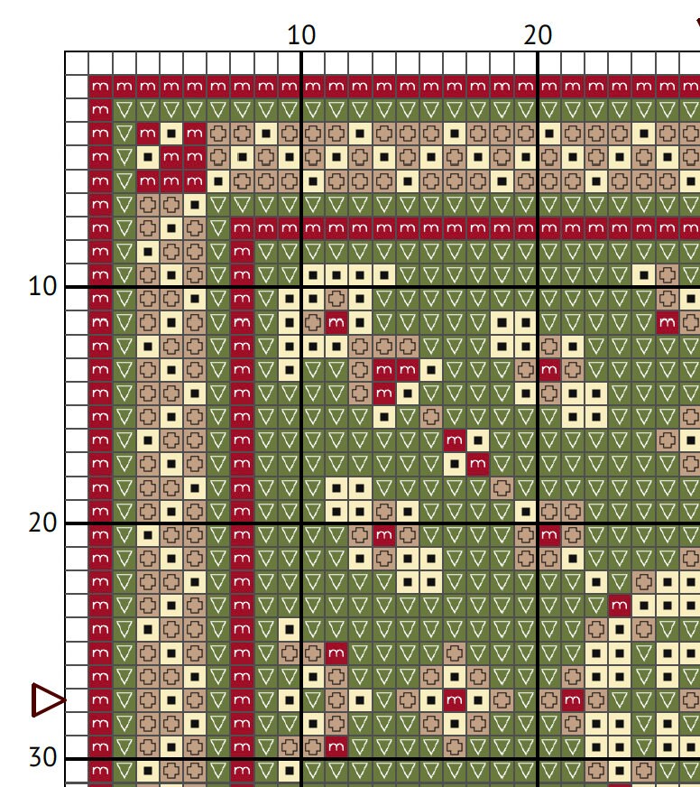 3 PDF 1/24 Scale Dollhouse Rug Cross Stitch Patterns - Etsy