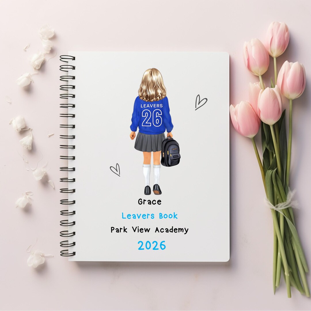 Personalised School Leavers Notebook: Year 6/11 Memory Book Class of ...