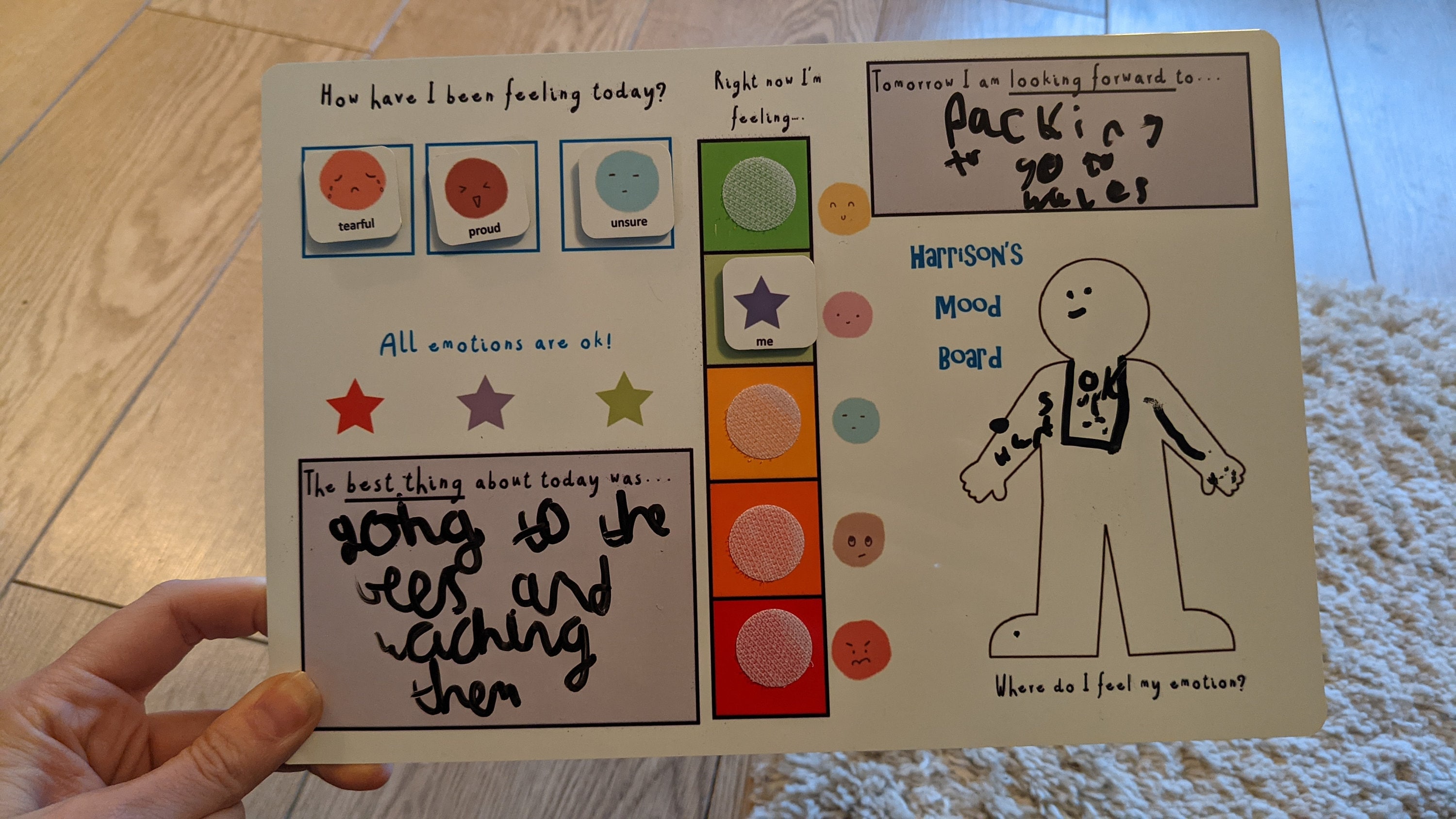 Personalised Feelings Board for Children Mental Health Talk - Etsy