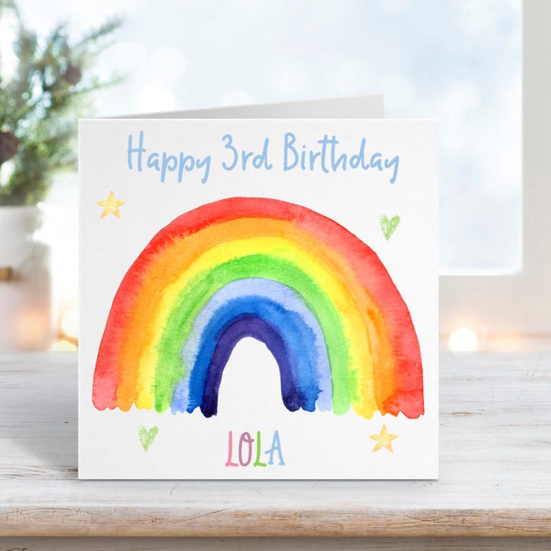 Rainbow Card - Etsy UK