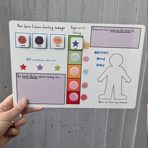 Personalised Feelings Board for Children: Mental Health Wellbeing - Etsy
