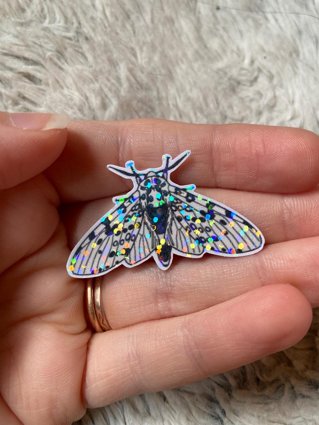Holographic Life-sized Leopard Moth Decal Sticker Vinyl - Etsy