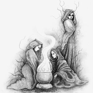 three witches drawing easy