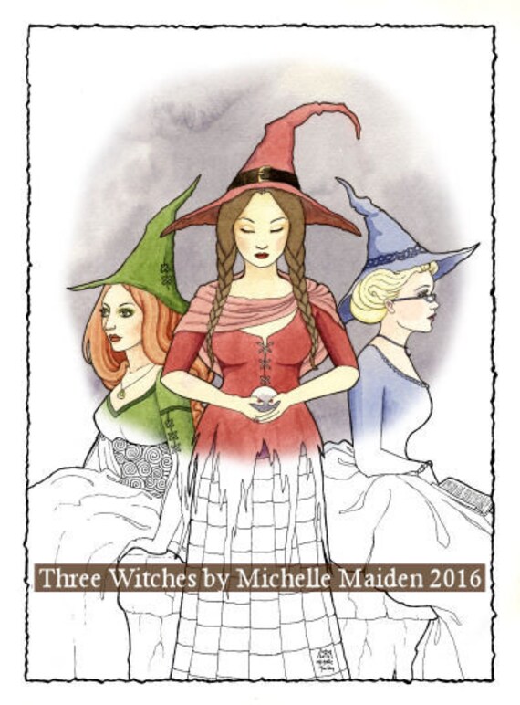 Three Witches Drawing