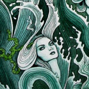 Norse Myth Wave Maidens PRINT, Viking Heathen Pagan Mythology, Ocean ...