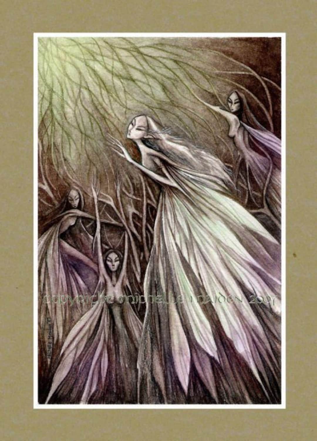 HANDMADE FAIRY CARD Nature Garden Faeries Spring Birthday - Etsy