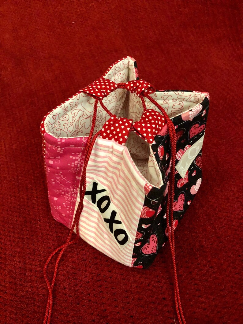 Quilted Japanese Rice Bag (take-along Bag, Project Bag, Gift Bag ...