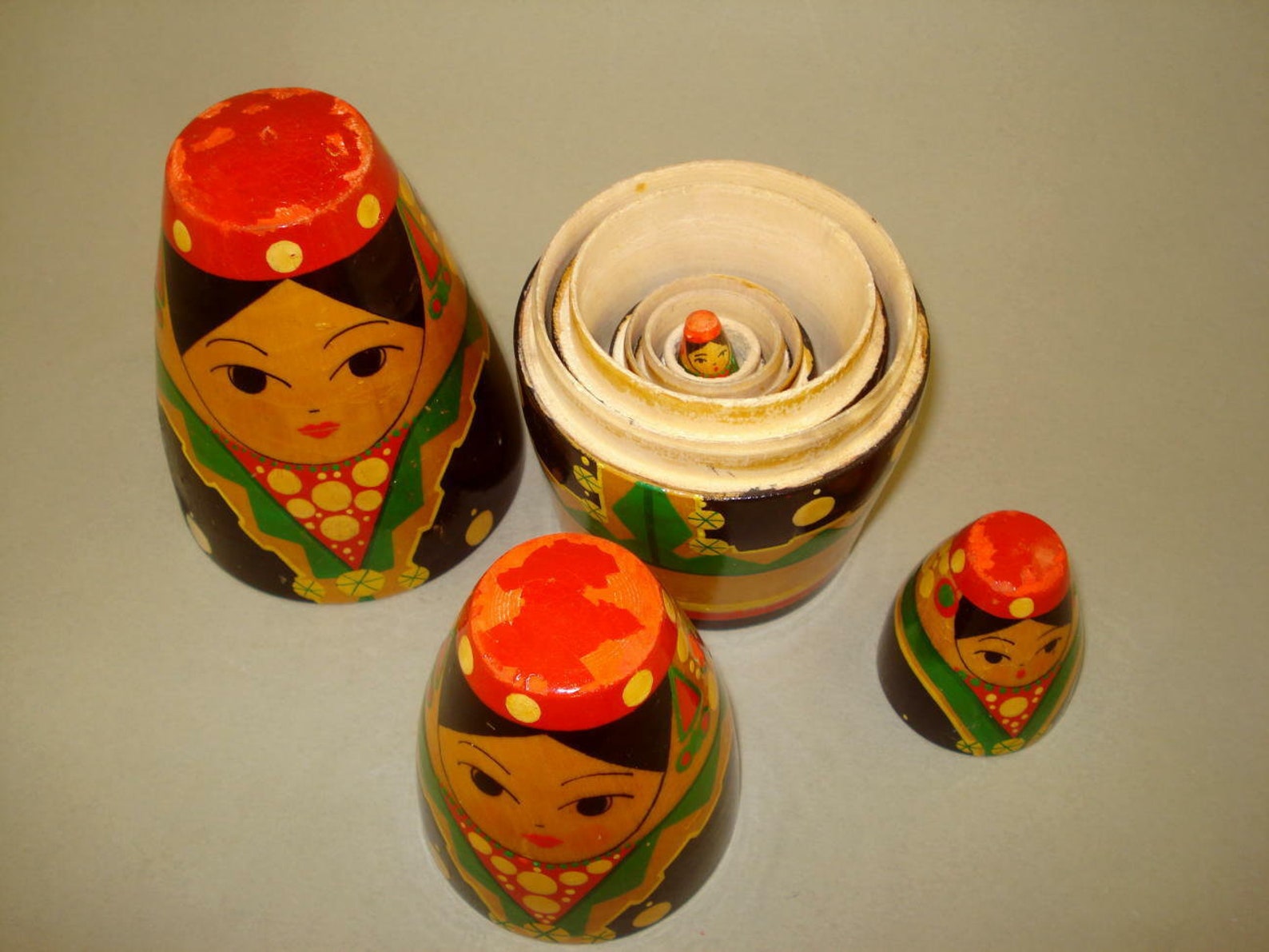 Rare & Vintage Old Russian Soviet Nesting Dolls USSR DRUZBA | Etsy