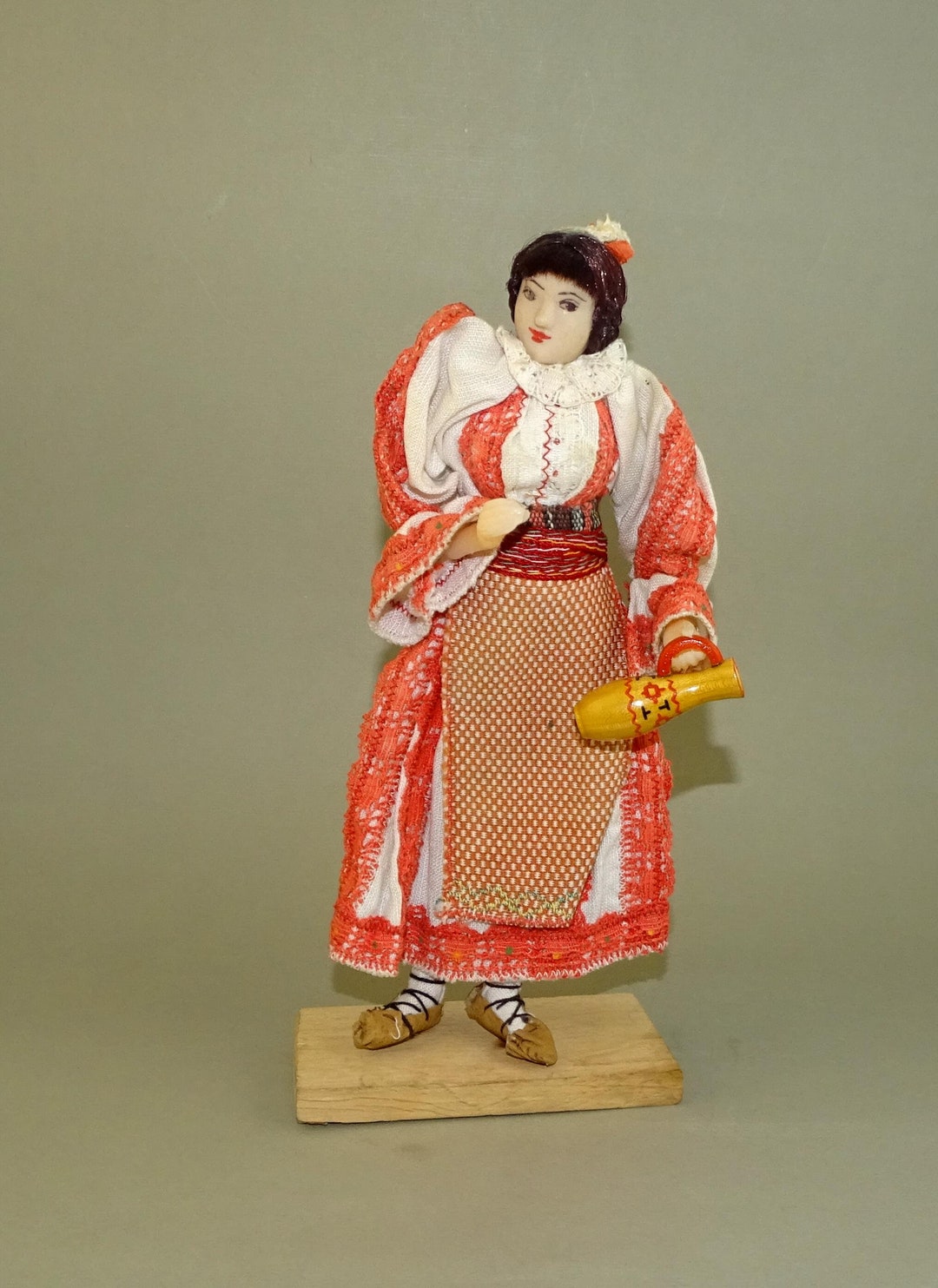 Unique Vintage Romanian Romania Doll Figurine, Ethnic Doll in ...