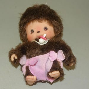 Vintage Old Monchhichi Monkey Baby Doll, Monchhichi Plush Doll ...
