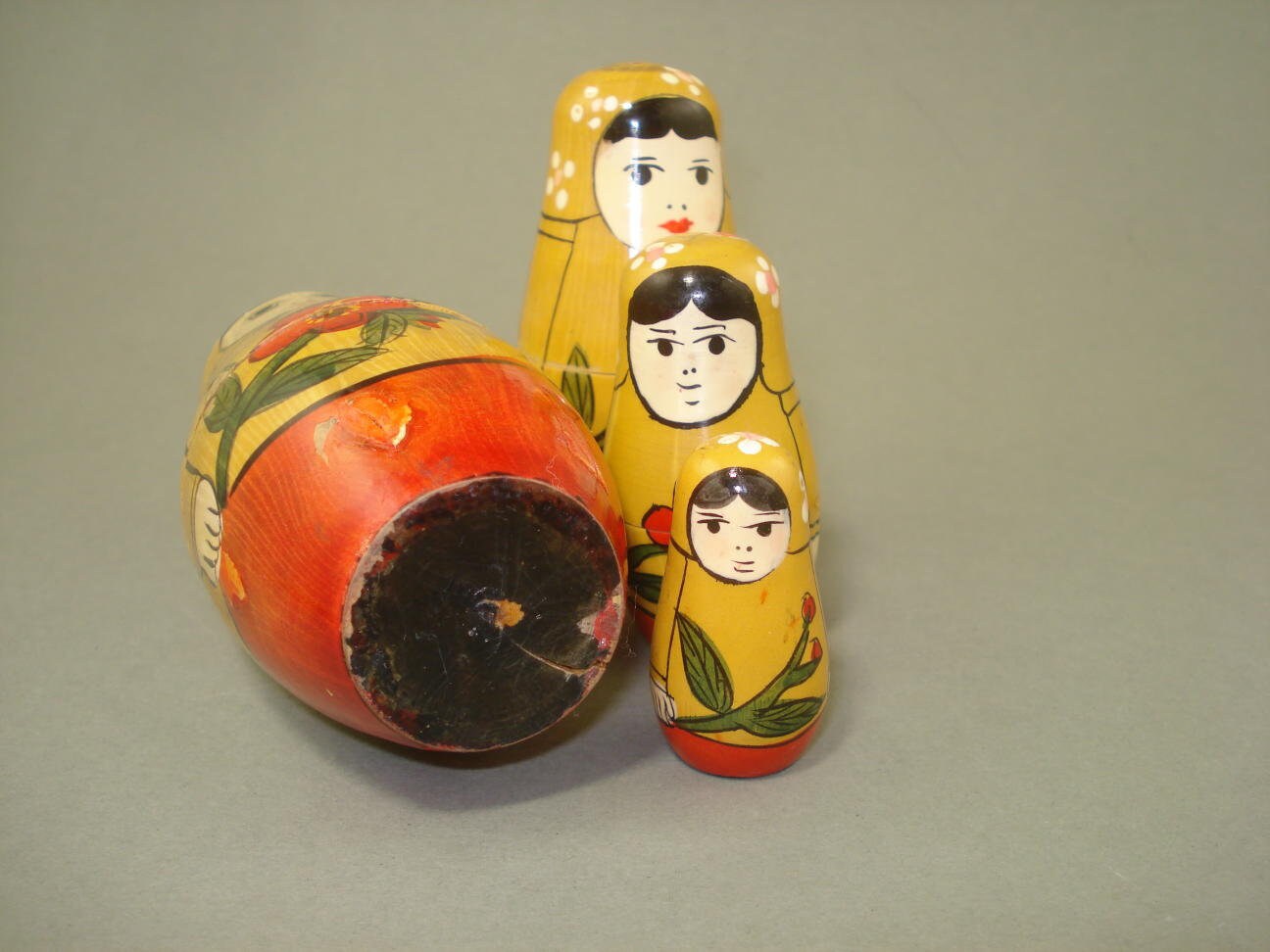 Rare Set of 4pc Vintage Old Russian Soviet Wooden Nesting | Etsy