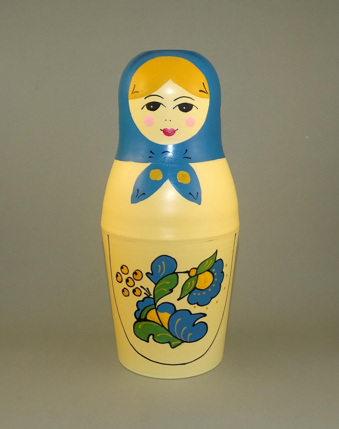 Vintage Old Russian Soviet Nesting Doll Thermos Flask Shape of a ...