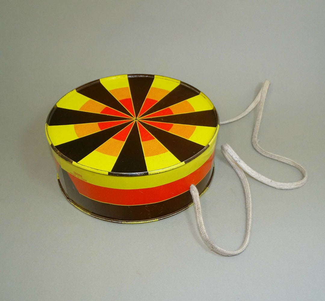 Vintage Old Russian Soviet USSR Tin Toy, Russian Tin Toy - Drum NORMA ...