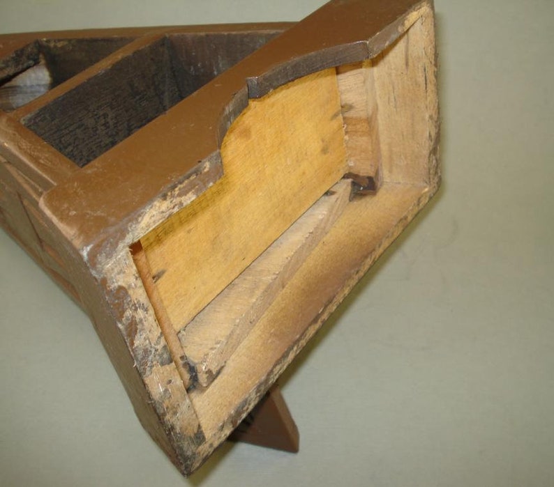 Rare Antique Old Small Triangular Chest of 2 Drawers Hand - Etsy